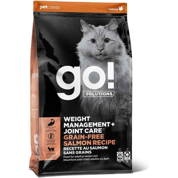 GO! SOLUTIONS Carnivore Grain-Free Salmon + Cod Recipe Dry Cat Food, 8 ...
