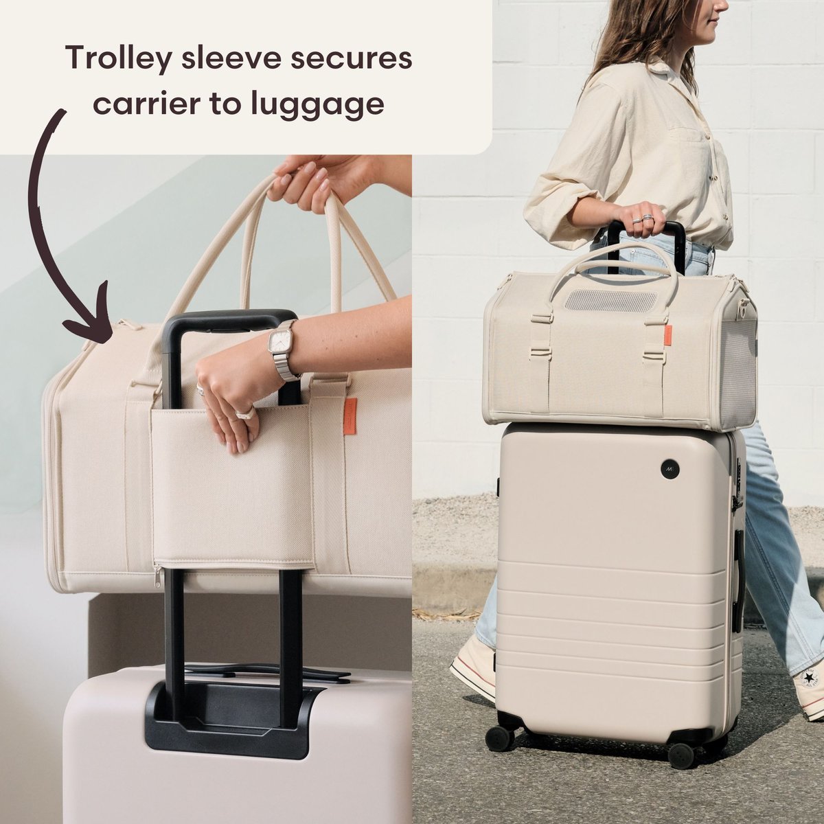 TUFT + PAW Porto Soft-Sided Airline Approved Cat Carrier, Charcoal ...