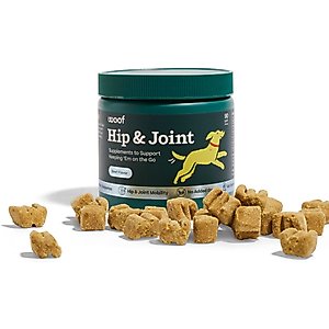 WOOF Hip & Joint Beef Flavored Chew Hip & Joint Supplement for Dogs, 90 ...