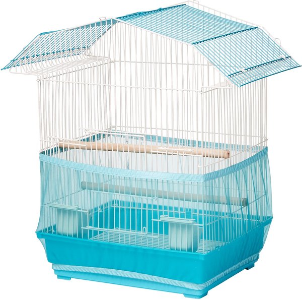 SHEER GUARD Bird Cage Skirt, Teal, Small - Chewy.com