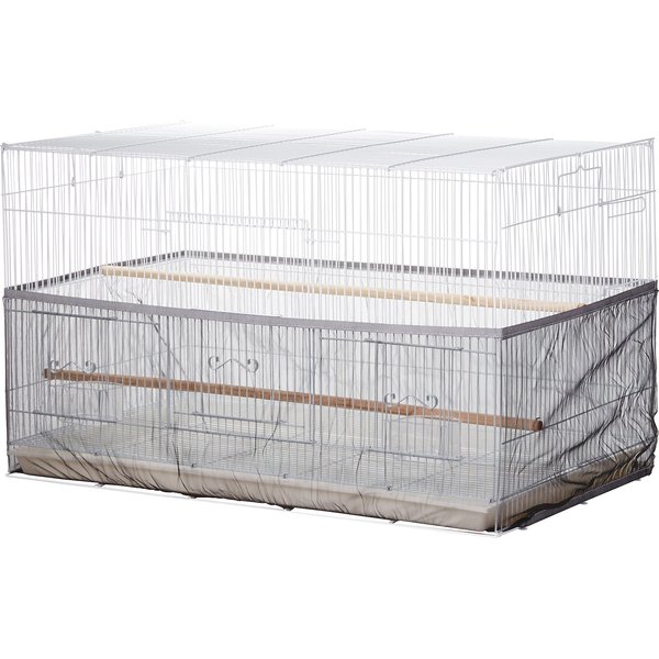 SHEER GUARD Bird Cage Skirt, Black, Large - Chewy.com