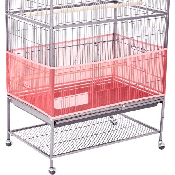 SHEER GUARD Bird Cage Skirt, Red, X-Large - Chewy.com
