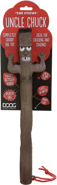 DOOG Stick Family Uncle Chuck Dog Chew Toy, Brown - Chewy.com