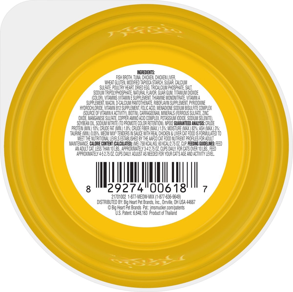 MEOW MIX Tenders in Sauce with Real Chicken & Liver Wet Cat Food, 2.75 ...