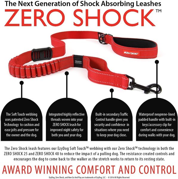 EZYDOG Zero Shock Absorbing Dog Leash, Pink Camo, 25-in - Chewy.com