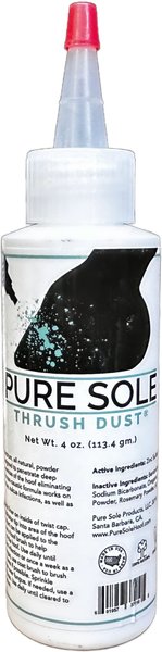 PURE SOLE HOOF Thrush Dust Powder Horse supplement, 4-oz jar - Chewy.com