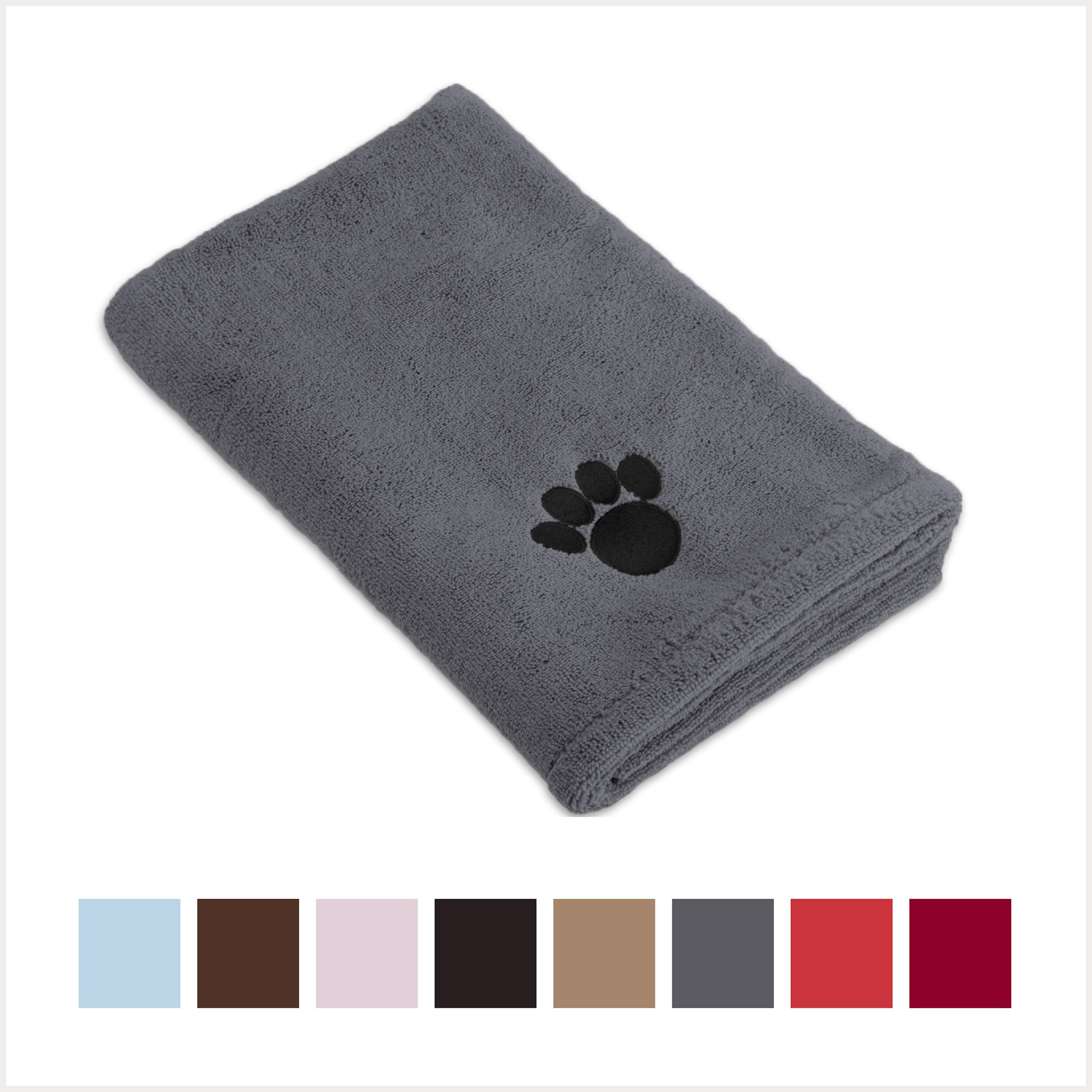 Questions and Answers about BONE DRY Embroidered Paw Print Microfiber ...