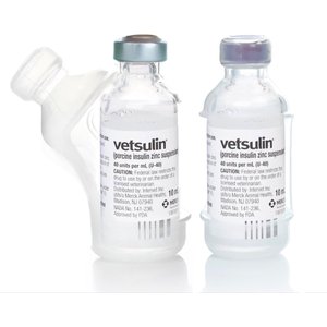 VETSULIN (porcine insulin zinc suspension) U-40 Injectable for Dogs ...