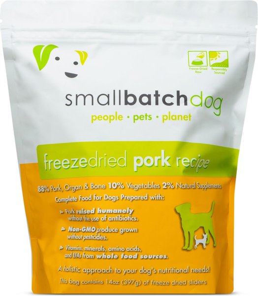 SMALLBATCH PETS Pork Sliders Non-GMO Adult Freeze-Dried Dog Food, 14-oz ...