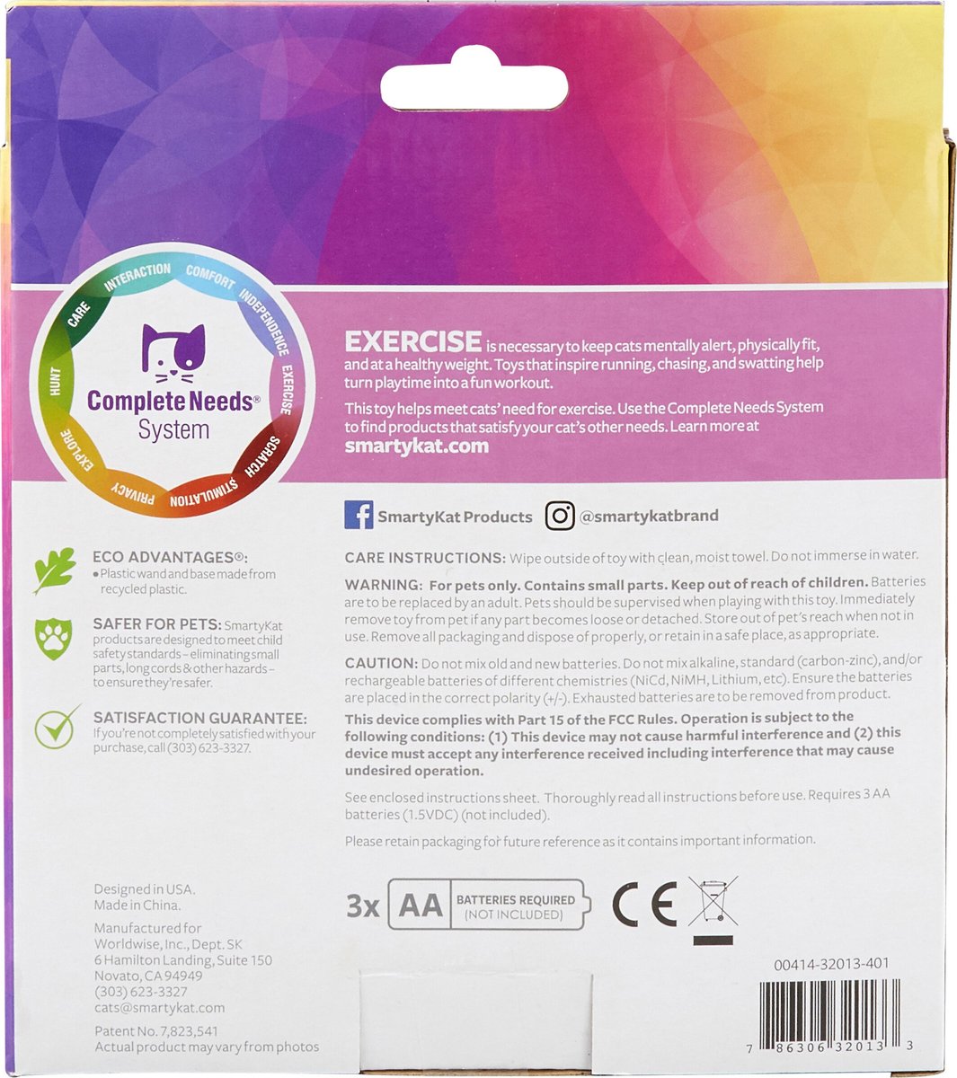 SMARTYKAT Hot Pursuit Electronic Concealed Motion Cat Toy, Blue - Chewy.com