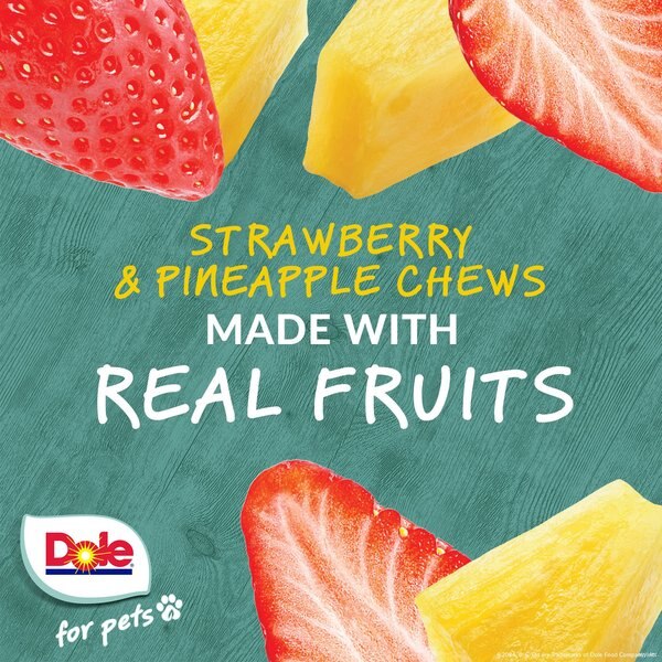 Out of Stock - DOLE Strawberry + Pinapple Soft & Chewy Dog Treats, 7-oz bag - Chewy.com