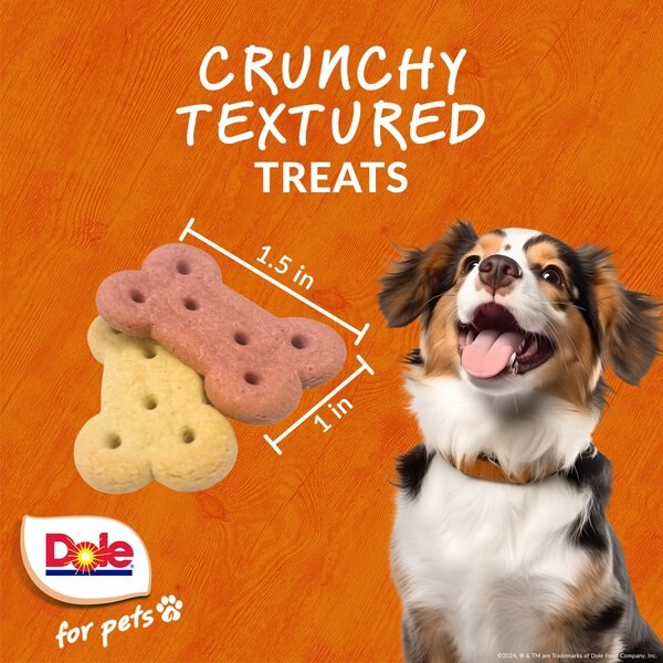 Out of Stock - DOLE Assorted Banana + Strawberry Crunchy Dog Treats, 7 ...