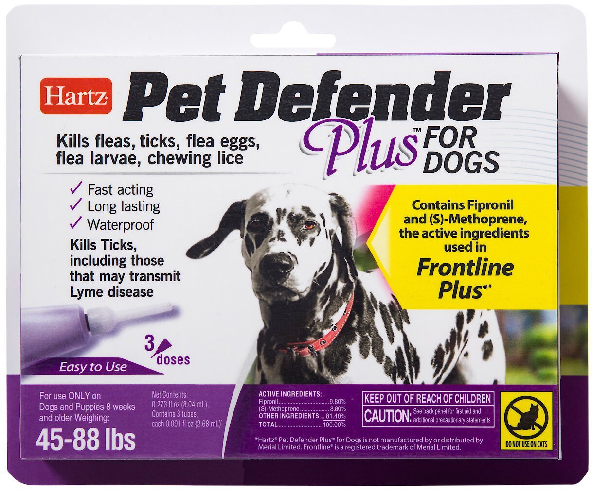Questions and Answers about HARTZ Pet Defender Plus Flea Treatment for ...