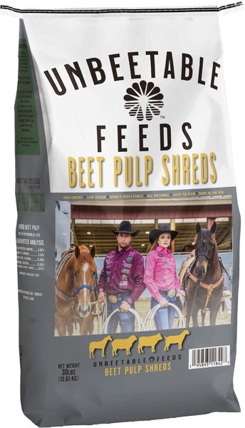 UNBEETABLE FEEDS Beet Pulp Low Sugar Shreds Horse Feed, 30-lb bag ...