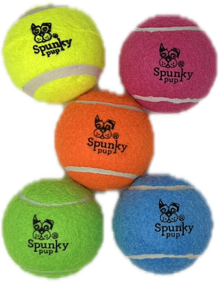 SPUNKY PUP Bucket of Tennis Balls Dog Toy, 20 count - Chewy.com