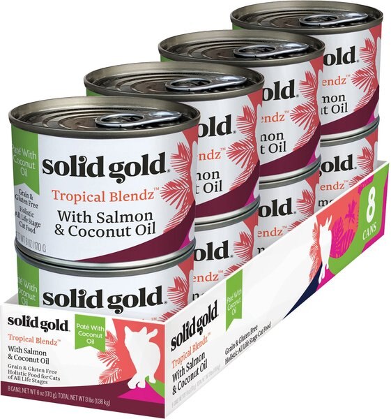 SOLID GOLD Tropical Blendz with Salmon & Coconut Oil Pate Grain-Free ...