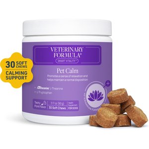 VETERINARY FORMULA SMART VITALITY Pet Calm Pork Flavored Soft Chew ...
