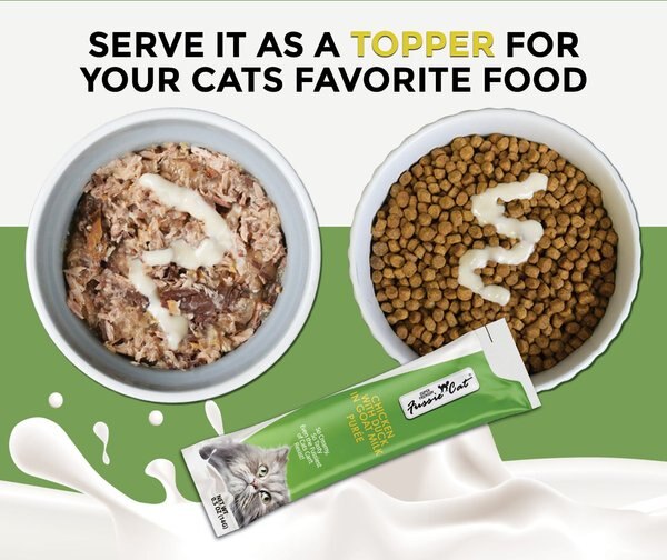 FUSSIE CAT Super Premium Chicken with Duck in Goat Milk Puree Lickable ...