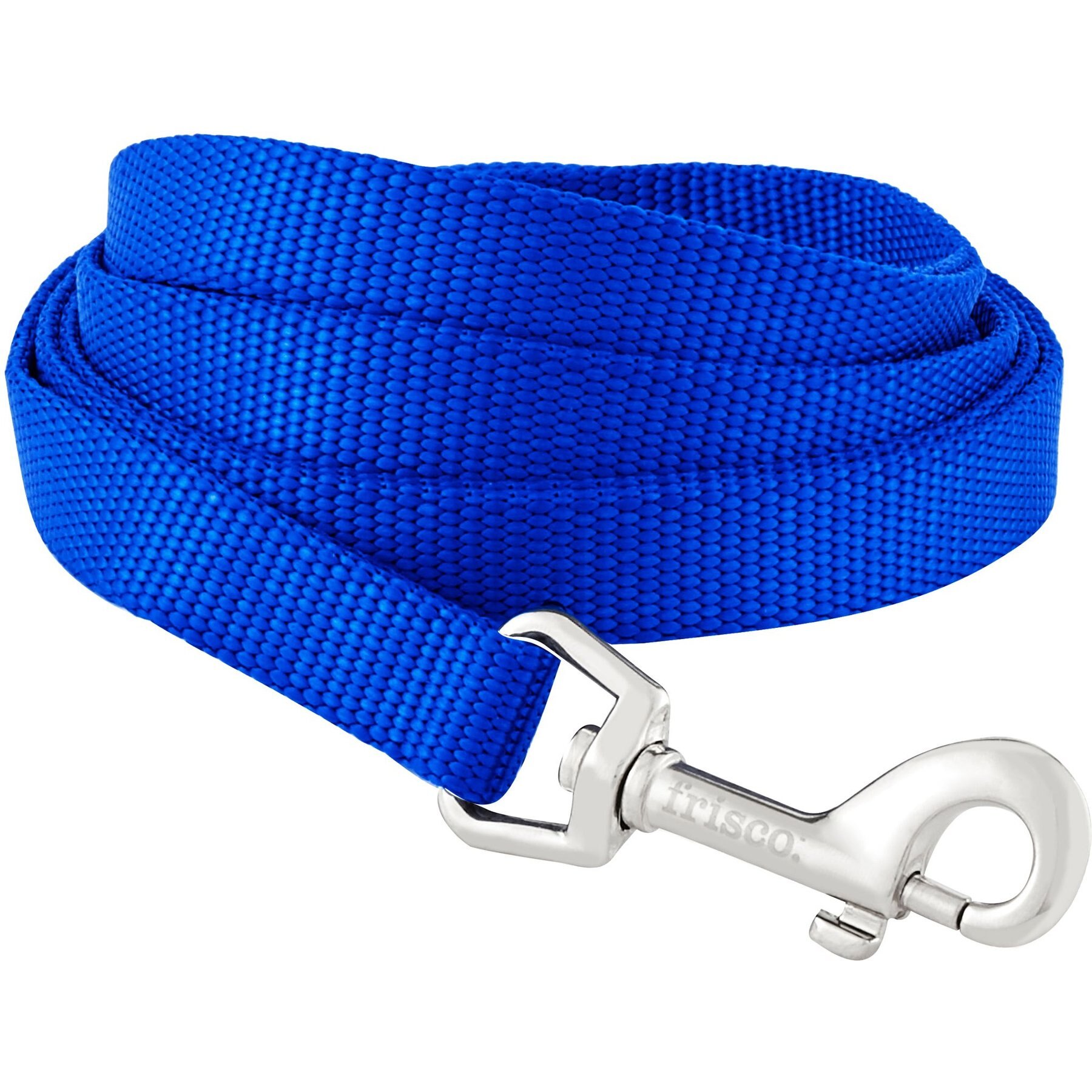 FRISCO Solid Nylon Dog Leash, Blue, Small: 6-ft long, 5/8-in wide ...