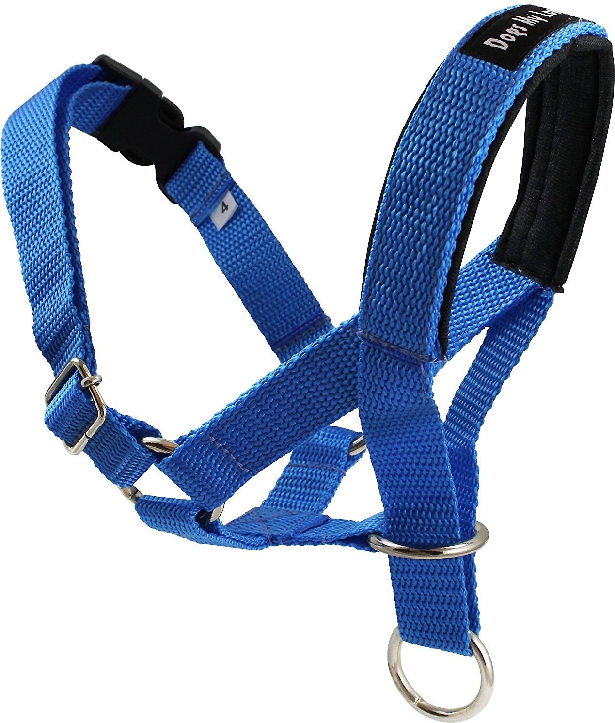 DOGS MY LOVE Nylon Dog Headcollar, Blue, Medium: 15 to 19.5-in neck, 3/ ...