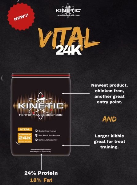 KINETIC Performance Vital 24K Formula Beef Flavor Dry Dog Food, 35-lb ...