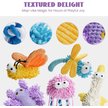 NOCCIOLA Pastel Colors Sweet Sweepers Variety Pack Fuzzy Plush Dog Toy ...