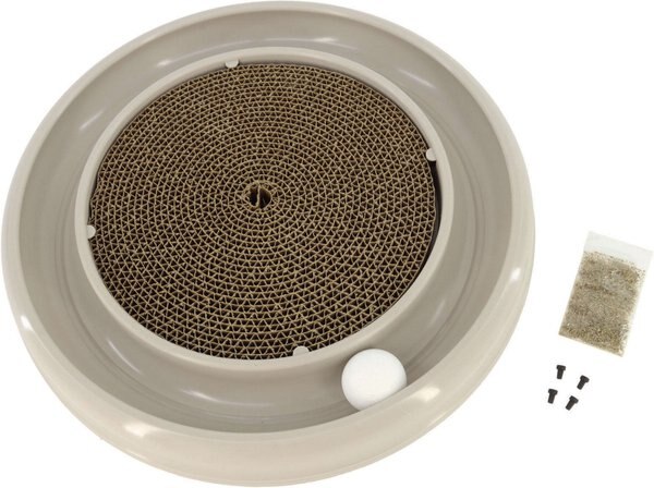 TURBO Cat Scratcher Eco Toy with Catnip, Grey - Chewy.com