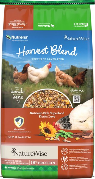 NUTRENA NatureWise Harvest Blend 18% Protein Layer Pellets Chicken Feed ...