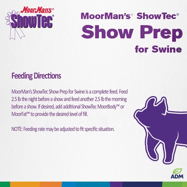 ADM MoorMan's ShowTec Show Prep Swine Feed, 5-lb bag - Chewy.com