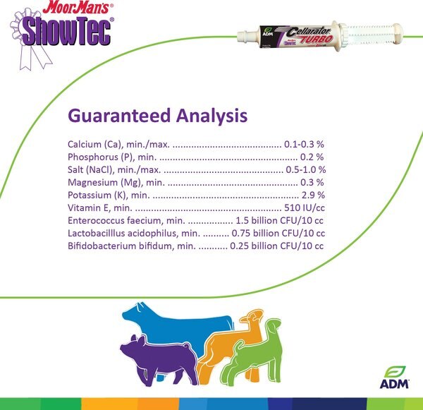 ADM Cellarator Turbo Swine, Goat, Sheep, & Cattle Paste Supplement, 80 ...