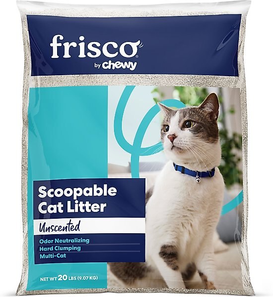FRISCO Multi Cat Unscented Clumping Clay Cat Litter 20 lb bag Chewy