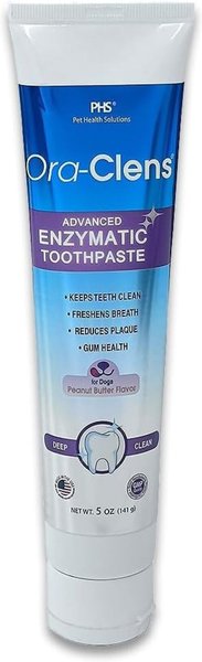ORA-CLENS Advanced Enzymatic Peanut Butter Flavor Dog Toothpaste, 5-fl ...