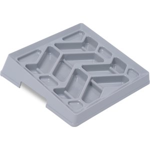 LEASH BOSS Flat Face Slow Feeder Dog Bowl, Large, Gray - Chewy.com