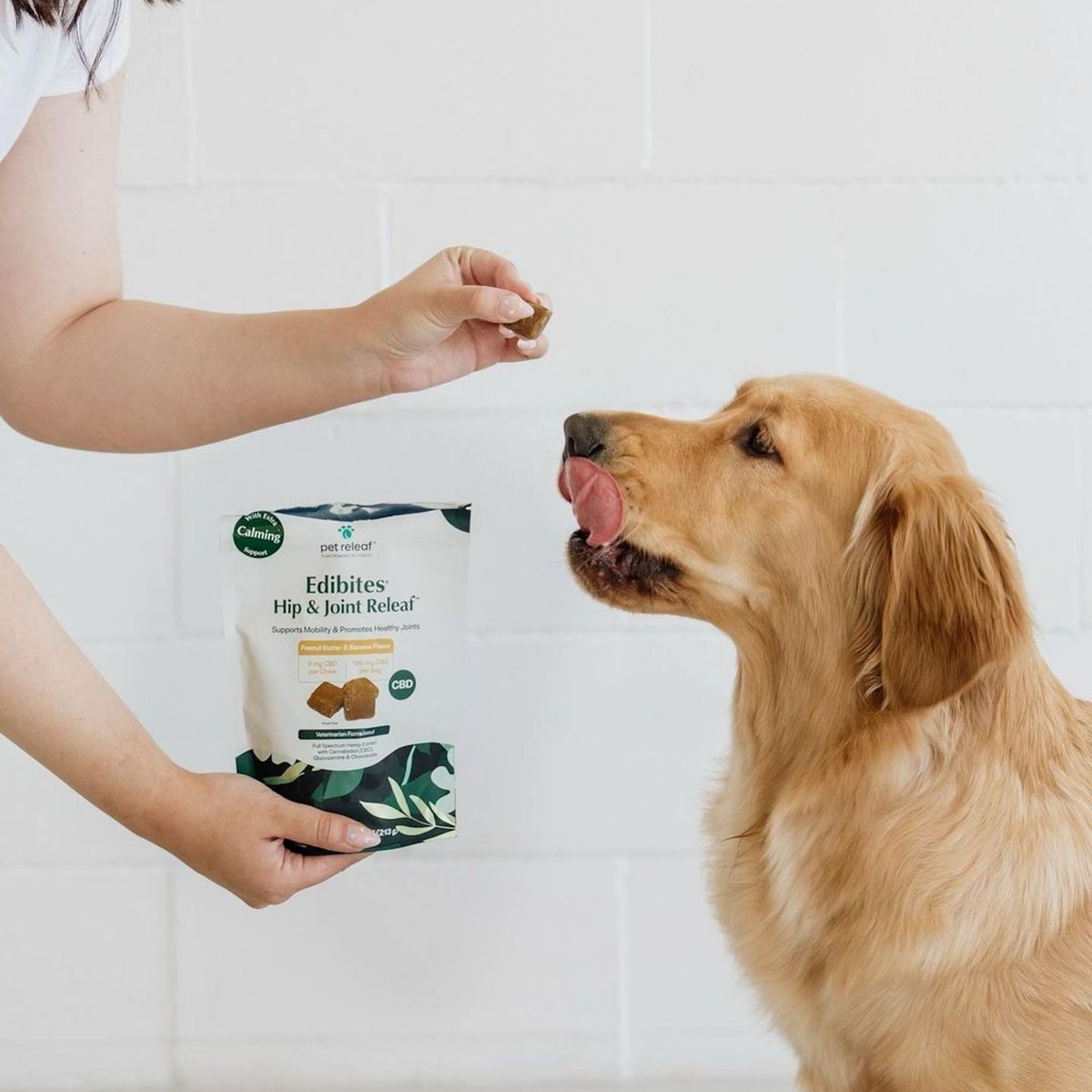 PET RELEAF Edibites Hip & Joint Releaf Organic Peanut Butter & Banana ...