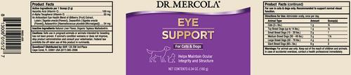 New Version Available - Dr. Mercola Eye Support Dog & Cat Supplement, 6 ...