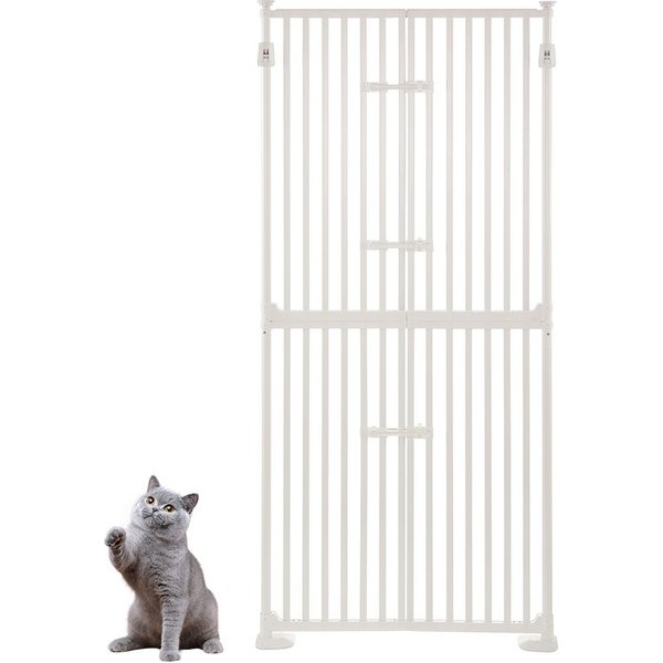 RICHELL Steel Cat Extra Tall Safety Gate, 70-in, Beige - Chewy.com