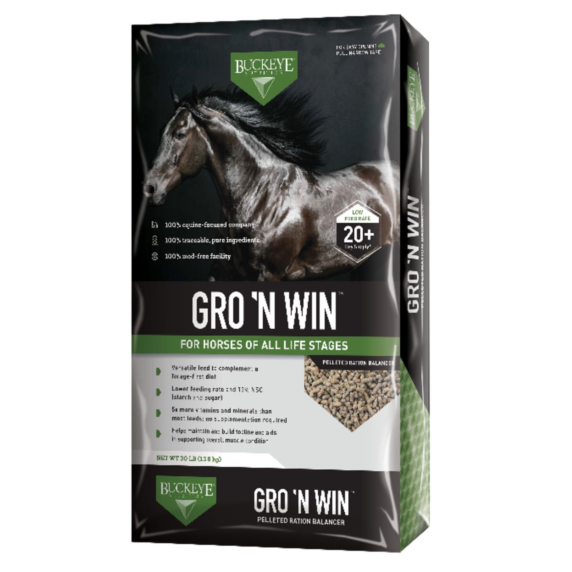 Questions and Answers about BUCKEYE NUTRITION Gro 'N Win Pelleted Horse ...