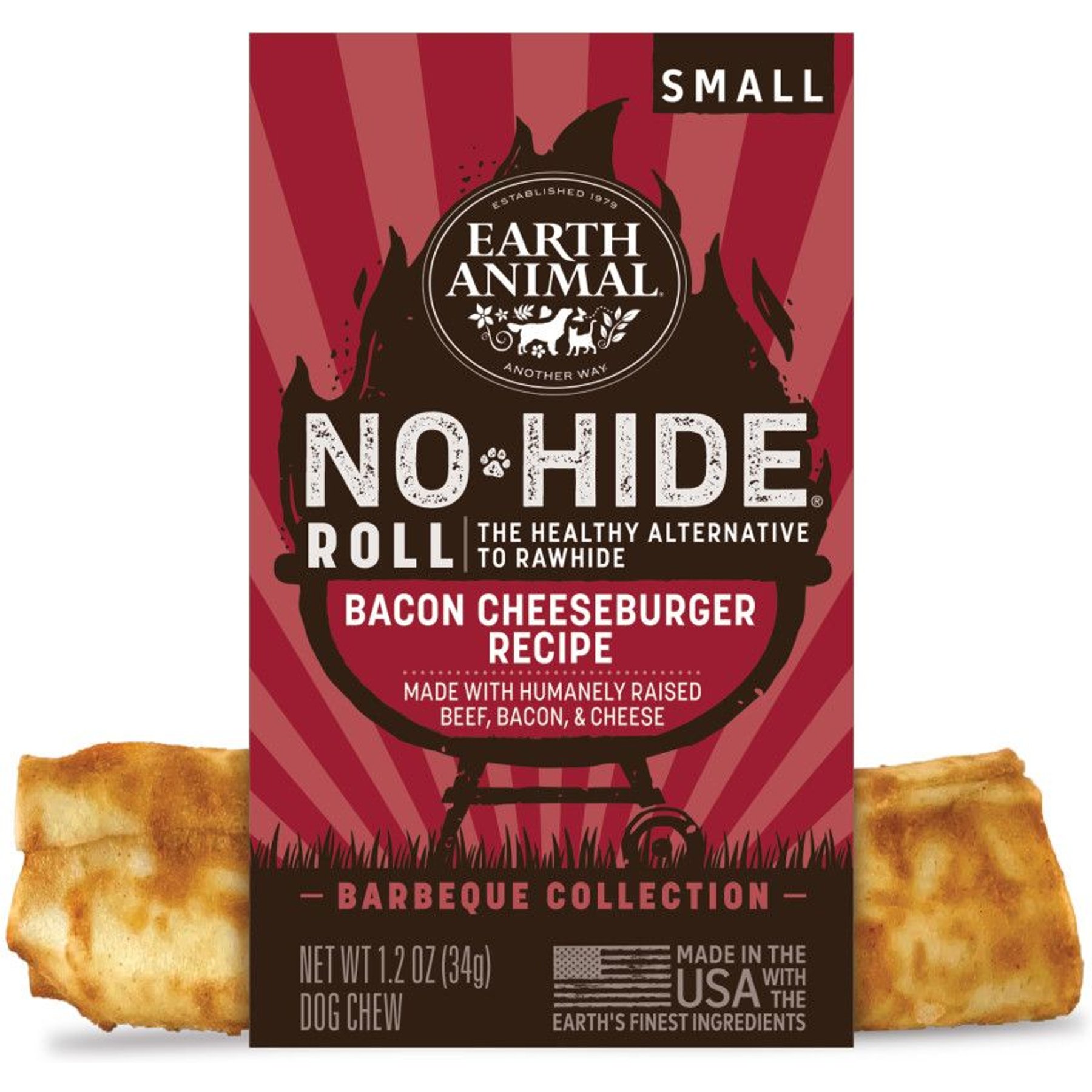 EARTH ANIMAL No-Hide Small Roll Long Lasting Natural Rawhide ...