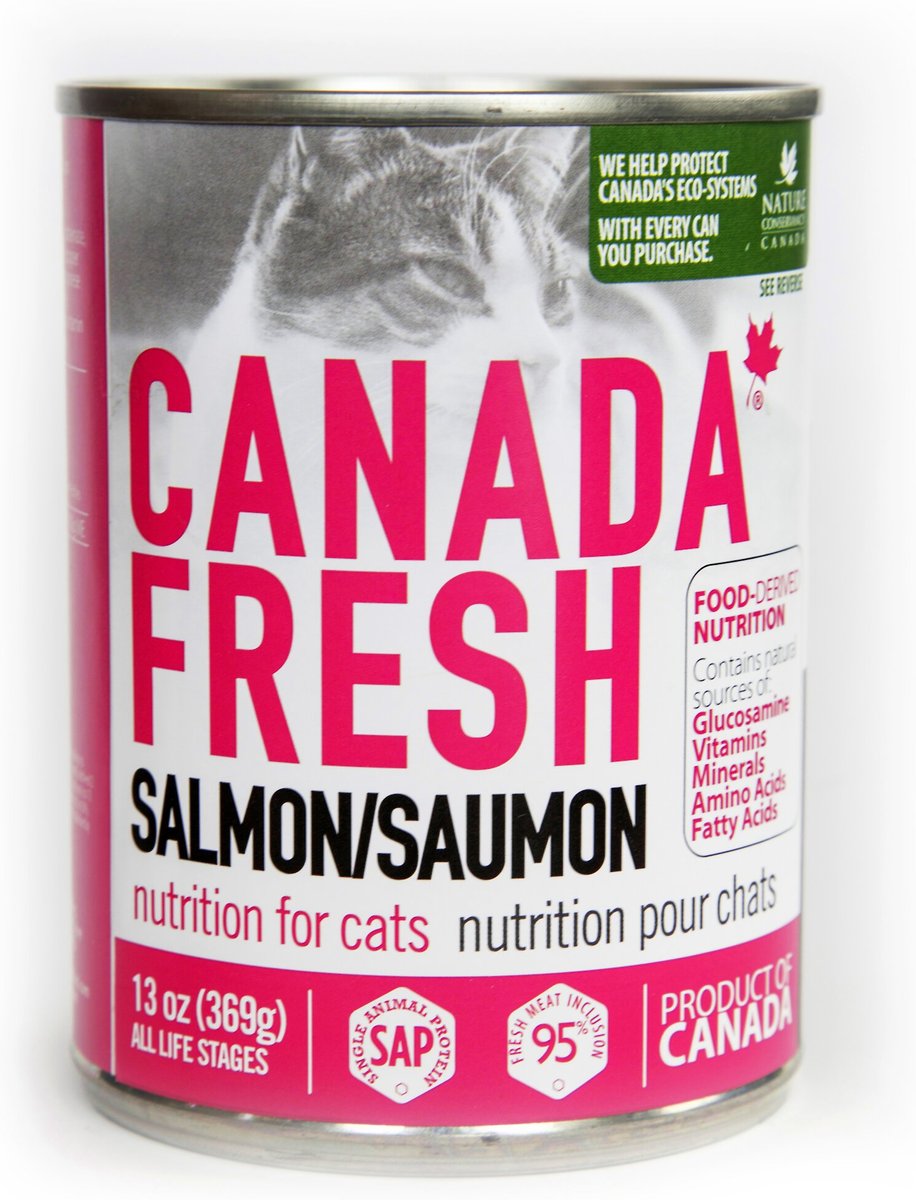 CANADA FRESH Salmon Canned Cat Food, 13-oz, case of 12 - Chewy.com