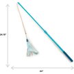 SMARTYKAT Frisky Flyer Feather Wand Cat Toy, 24-in - Chewy.com