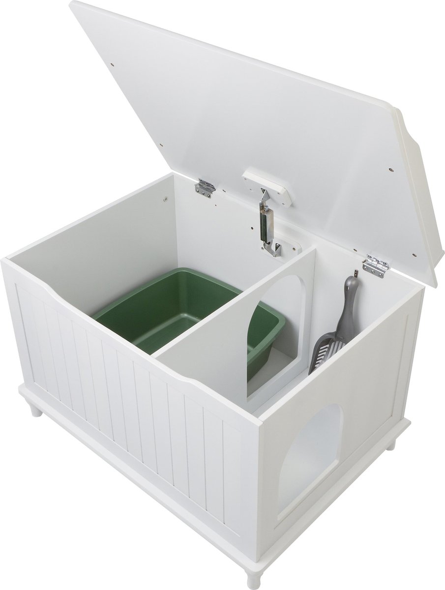 Discontinued - DESIGNER PET PRODUCTS Catbox Enclosure Litter Box, White ...