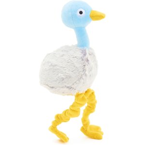 BARK Shiba Emu Rip & Reveal Squeaky Plush Dog Toy, Grey - Chewy.com