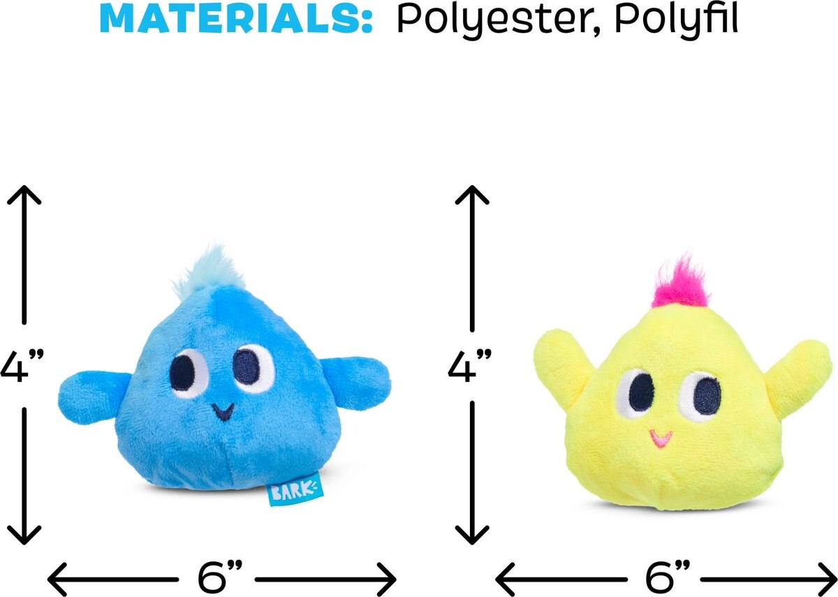 BARK Wobble & Wubble Multi-Part Squeaky Plush Dog Toy, X-Small - Chewy.com