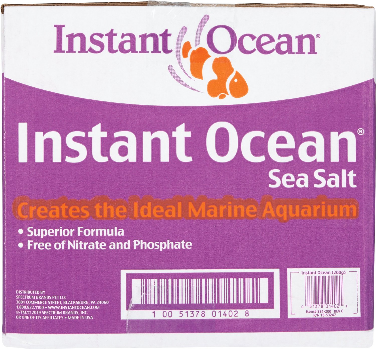 INSTANT OCEAN Aquarium Sea Salt, 200-gal - Chewy.com