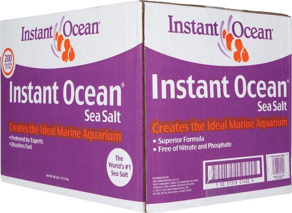 INSTANT OCEAN Sea Salt for Aquariums, 200-gal - Chewy.com