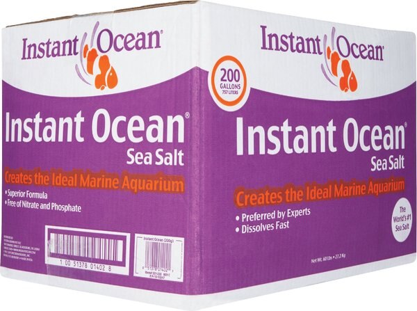 INSTANT OCEAN Sea Salt for Aquariums, 200-gal - Chewy.com