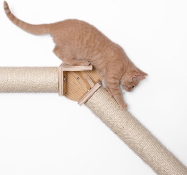 ARMARKAT Wall Mounted 24-in Sisal Climbing Cat Post Bridge, Natural ...