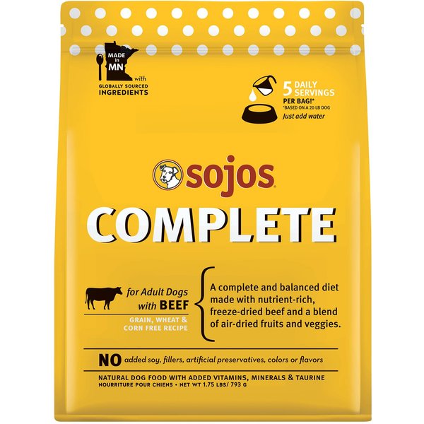 SOJOS Complete Turkey Recipe Adult Grain-Free Freeze-Dried Raw Dog Food ...