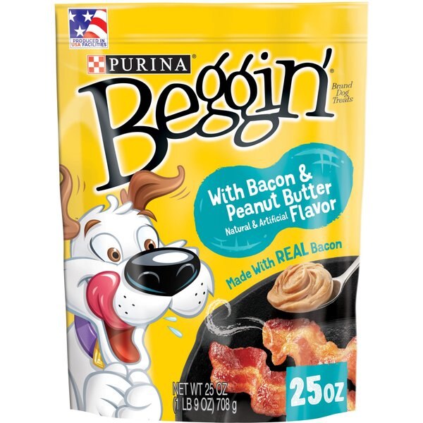 Purina Beggin' Strips Real Meat with Bacon & Peanut Butter Flavored Dog ...