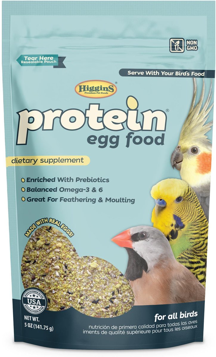 HIGGINS Protein Egg Bird Food, 5-oz bag - Chewy.com